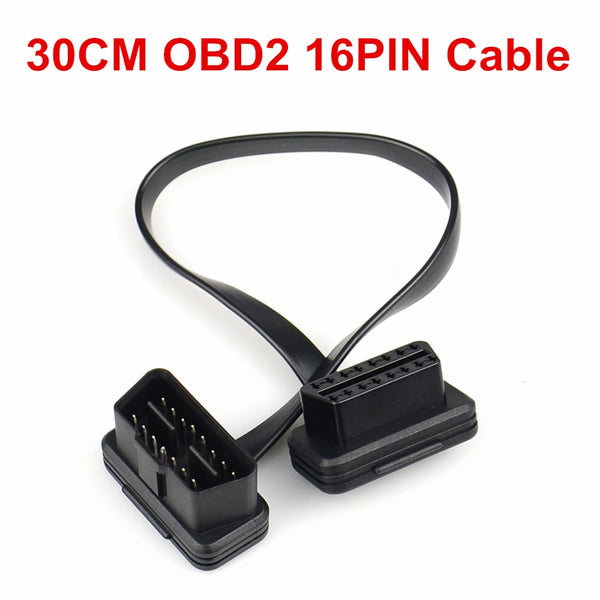 16 Pin Socket OBD OBDII OBD2 Car Scanner Extension Cable Connector ...